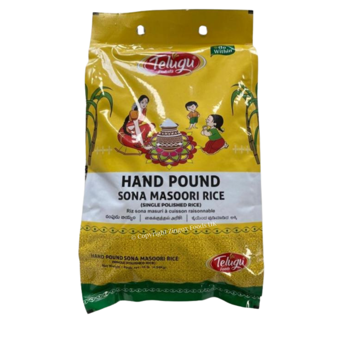 Telugu Foods Hand Pound Sona Masoori Rice - Red Rickshaw