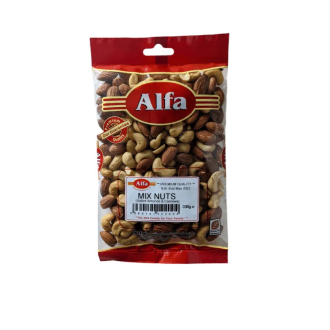 Alfa Mix Nuts Salted Almonds & Cashews 200g - Red Rickshaw