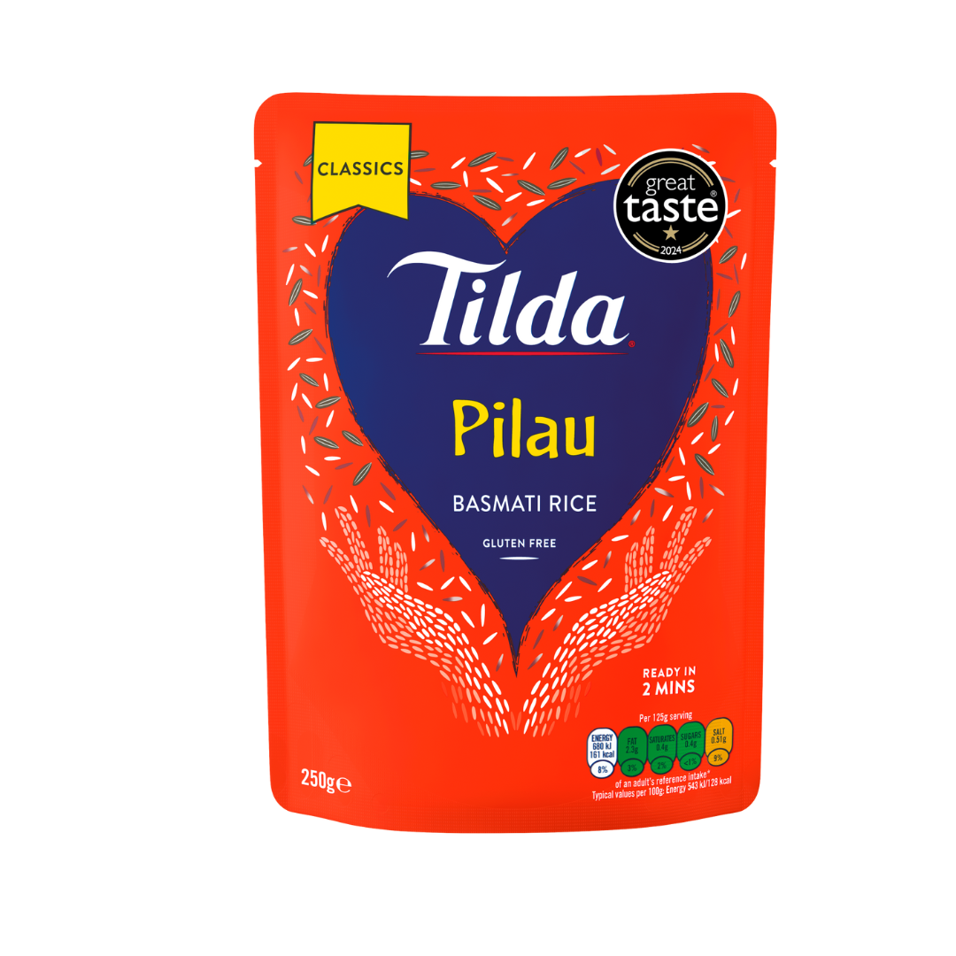 Tilda Microwave Pilau Basmati Rice 250g - Red Rickshaw